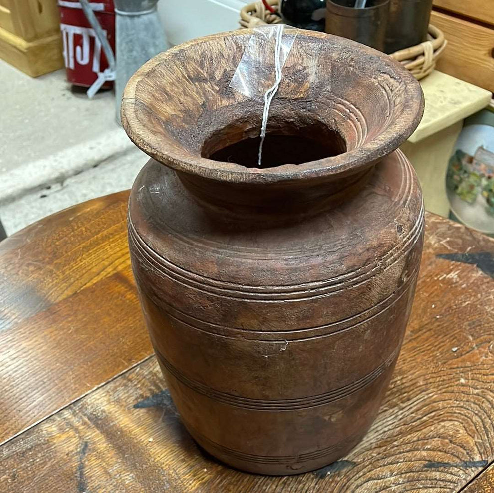 Wooden pot. – Country Craft Cabin.