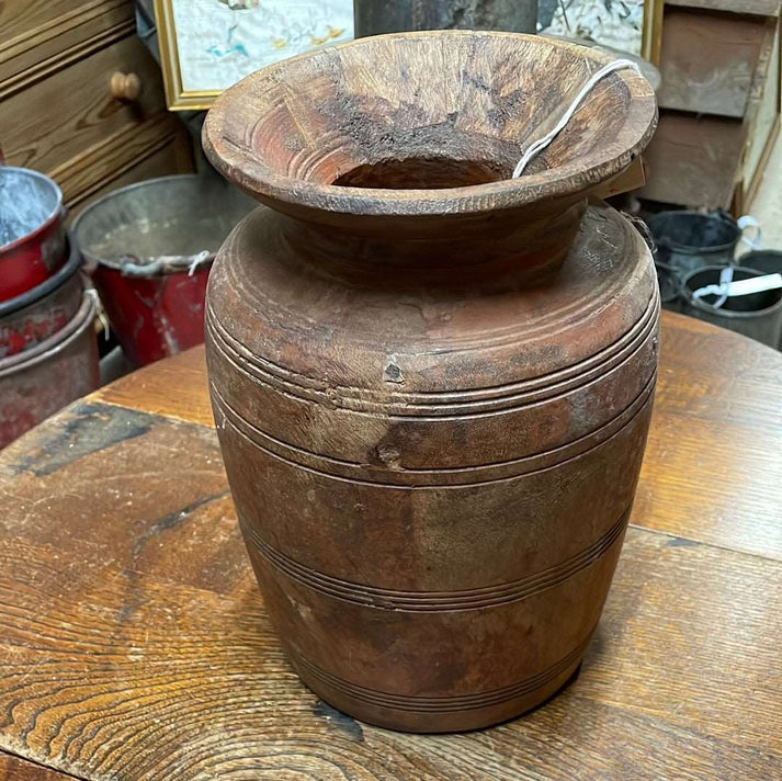 Wooden pot. – Country Craft Cabin.
